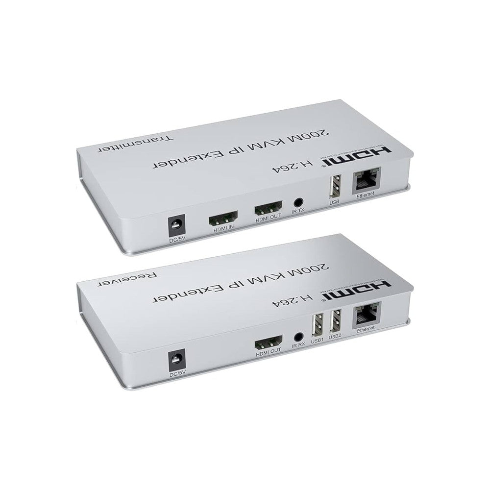 Extensor KVM HDMI 4K USB Audio IR por Cable UTP hasta 120 Metros TX/RX ...