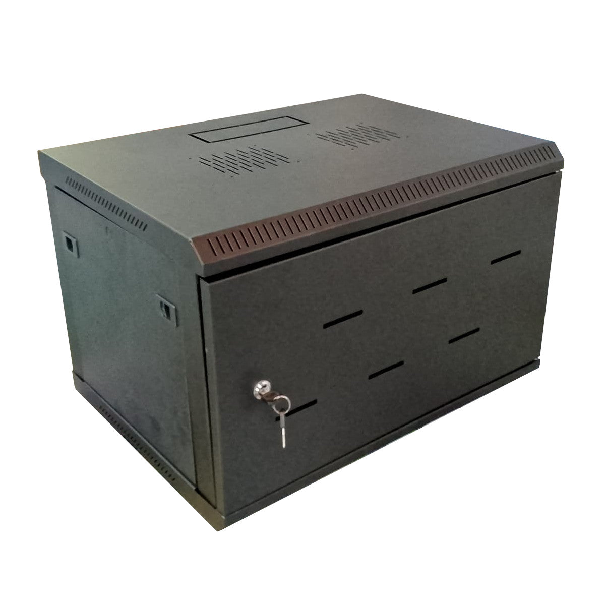Rack Gabinete Cerrado De Pared 6U Metalnet Color Negro – Security ...