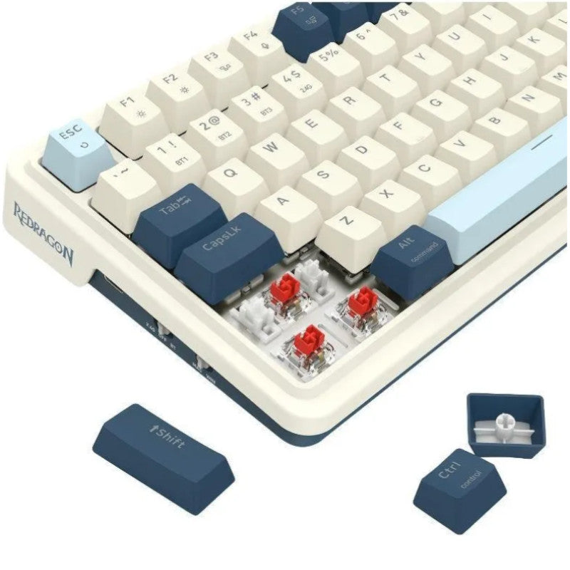 Teclado REDRAGON K686WB RGB PRO EISA Gasket Gaming Inalambrico Cablead ...