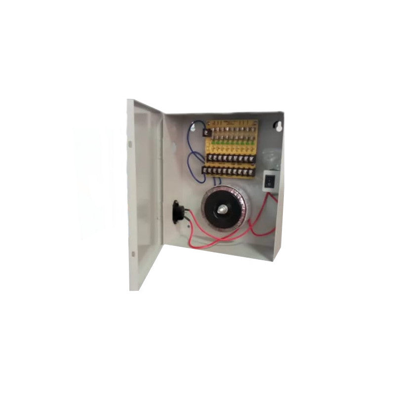 Fuente de Alimentación 9 Canales 24Vac 5A para Cámaras de Seguridad Cl ...