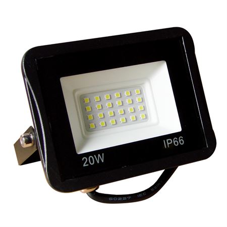 Reflector LED Plano SMD LedPlus 20W Luz Fría Multivoltaje IP66 ...